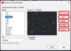 0 تا 100 تنظیمات اندازه گذاری در اتوکد {Dimension Style} ویدیو+تصویر
