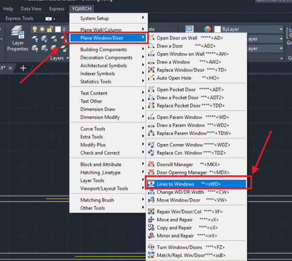 1404 | آموزش ترسیم دیوار (wall) در پلاگین YQArch